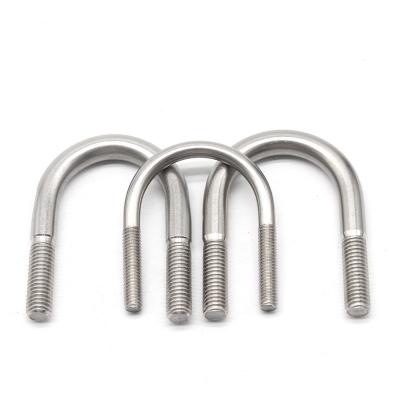 China ASTM A193 Grade SS316 M16 SS U Bolt Clamp Plain surface for sale