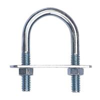 China Zinc Plated M20 4.8 Threaded UNF U Shaped Bolts Pipe Clamps for sale