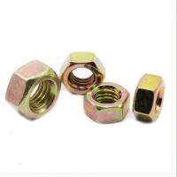 China Yellow Zinc Hex Nuts Coarse Thread Grade 8 5/8