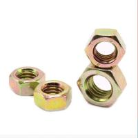 China Yellow Zinc Hex Nuts Coarse Thread Grade 8 5/8