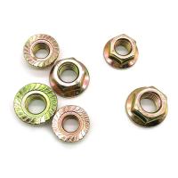 China Zinc Plated M12 Serrated Class 4 Hexagon Flange Nut DIN6923 for sale