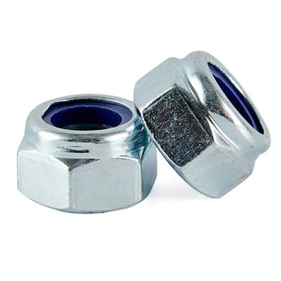 China M6 Zinc Plated Grade 8 Nylon Lock Nuts SAE J995 Gr.5 for sale
