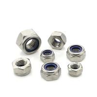 China M10 ISO Nylon Lock Nuts 316 A4-70 304 Stainless Steel Lock Nuts for sale