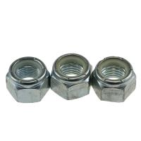 China M8 CL10 Galvaznied Hex Jam Nylon Lock Nuts High Strength for sale