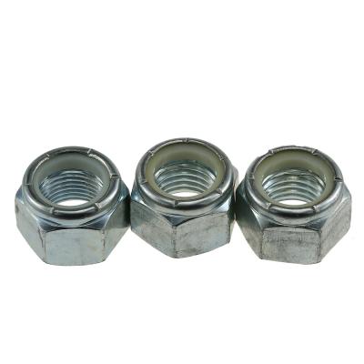 China M8 CL10 Galvaznied Hex Jam Nylon Lock Nuts High Strength for sale
