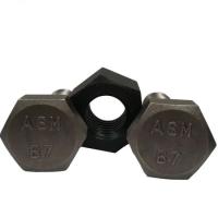 China Black UNC Heavy Full Thread Hex Bolts ASTM A193 Grade B7 for sale