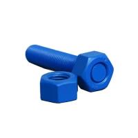 China ASTM A320 L7 Xylan 1424 200mm PTFE Coated Fasteners For Pipe Fittings for sale