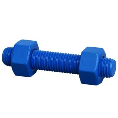 China ASTM A320 L7 Xylan 1424 200mm PTFE Coated Fasteners For Pipe Fittings for sale