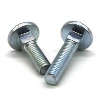 China White Zinc Plated 5/16 Inch Flat Head Carriage Bolt SAE J429 Grade 5 for sale