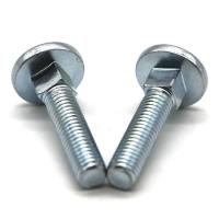 China White Zinc Plated 5/16 Inch Flat Head Carriage Bolt SAE J429 Grade 5 for sale