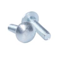China Full Thread Zinc Plated Carriage Bolts White Blue Class 4.8 for sale