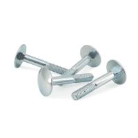 China Full Thread Zinc Plated Carriage Bolts White Blue Class 4.8 for sale
