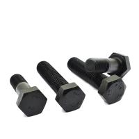 China High Strength Grade 10.9 Black Finish M16 Hex Bolt Partital Thread for sale