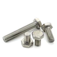 China UNC DIN933 304 Stainless Steel Bolts A2-70 Fully Thread 50mm Hex Bolt for sale
