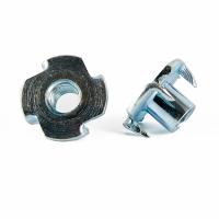 China Furniture Low Carbon Pronged Tee Nuts Class 4 Zinc Plated 20 X 7/16 for sale
