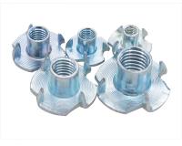 China Carbon Steel Zinc Pronged Tee Nut M12 UNC Thread Insert for sale