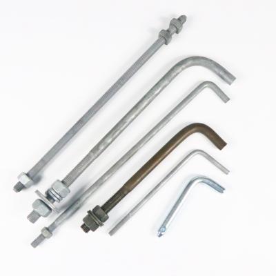 China Hot Dip Galvanized Class 8.8 Half Coarse M12 J Threaded Stud Bolt for sale