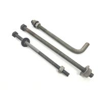 China Plain Surface J429 Grade 5  L Shaped Threaded Bolts For Concrete for sale