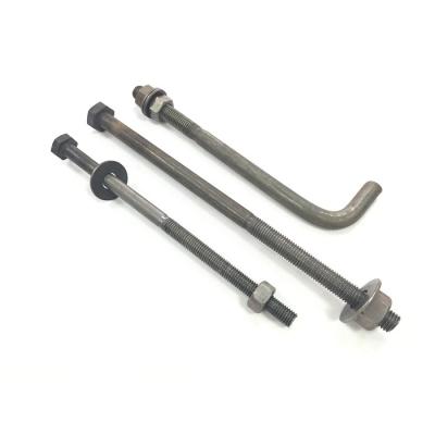 China Plain Surface J429 Grade 5  L Shaped Threaded Bolts For Concrete for sale