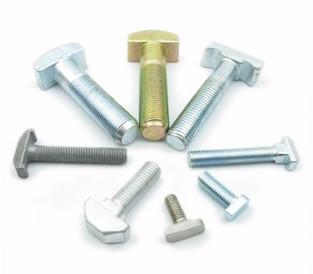 China ASTM A307 Carbon Steel Half Thread M8 T Head Hex Flange Bolts With Square Neck Head for sale