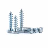 China Grade 2 Steel 1020 Zinc Plated Full Thread Hexagon Bolt Screw for sale