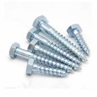 China Grade 2 Steel 1020 Zinc Plated Full Thread Hexagon Bolt Screw for sale