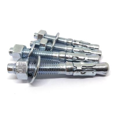 China M6 Carbon Steel 1/4 Inch Galvanized Wedge Anchors corrosion resistant for sale