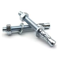 China M6 Carbon Steel 1/4 Inch Galvanized Wedge Anchors corrosion resistant for sale