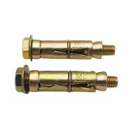 China Yellow Zinc Ceiling Wedge M10 Expansion Bolt Sleeve Anchor for sale