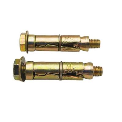 China Yellow Zinc Ceiling Wedge M10 Expansion Bolt Sleeve Anchor for sale