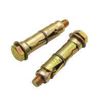 China Yellow Zinc Ceiling Wedge M10 Expansion Bolt Sleeve Anchor for sale