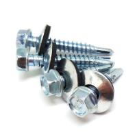 China EPDM Washer ST 3.5 Hex Flange Head Self Drilling Roofing Screws for sale