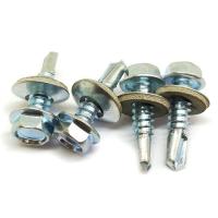 China EPDM Washer ST 3.5 Hex Flange Head Self Drilling Roofing Screws for sale