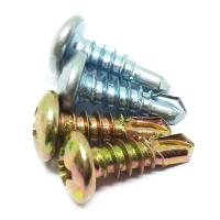 China Yellow Zinc Pan Head Self Drilling Metal Screws Corrosion Resistant for sale