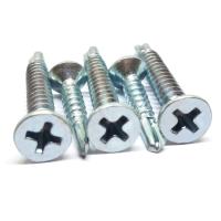 China White Blue Zinc Countersunk Head Cross Recessed Self Drilling Hex Flange Bolts for sale