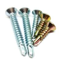 China White Blue Zinc Countersunk Head Cross Recessed Self Drilling Hex Flange Bolts for sale