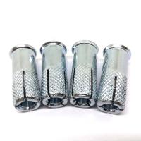 China Carbon Steel White Blue Zinc Heavy Duty M6 Drop In Cement Anchors for sale