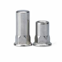 China Carbon Steel Zinc Plated Countersunk Flat Head Rivet Nut M10 for sale