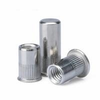 China Stainless Steel 304 Split Rivet Nut M10 Diameter Flat Head for sale