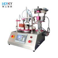 China 50ml Bio-Reagent Bottle Desktop Filling and Capping Machine with Auto Cap Feeding Function and High-Precision Ceramic Pump for sale
