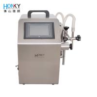 China Desktop Portable Liquid Piston Pump Filling Machine with Digital Adjustment Function, 40 PCS/MIN Efficiency, ±0.55% Filling Error for Small Bottles for sale