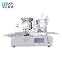 China Desktop Automatic 10ml Bottle Liquid Filling Capping Machine With High Precision Ceramic Pump For 1500 BPH Speed for sale