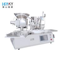 China Desktop Automatic 10ml Bottle Liquid Filling Capping Machine With High Precision Ceramic Pump For 1500 BPH Speed for sale