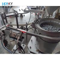 China Rotary Type High Viscosity Paste Filling Machine Automatic Syringe Tube Filling And Capping 35Bpm for sale