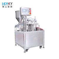 China Semi-Automatic PLC Control Gel Syringe Filling Machine with High Hygiene Level Piston Pump for sale