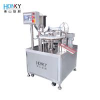 China Rotary Type High Viscosity Paste Filling Machine Automatic Syringe Tube Filling And Capping 35Bpm for sale