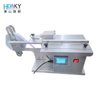 China Desktop Small Box Corner Labeling Machine with Transparent Label Sensor and Adjustable Labeling Height at 55-60 Pcs per minute for sale