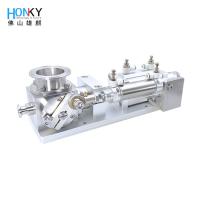 China Air Driven High Purity Ceramics Rotary Valve Filling Pump with 40 Bottle/min Speed for Cream Lotion for sale