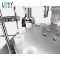 China 2400BPH Reagent Tube Filling Machine with Servo Capping Function and Ceramic Pump for Bio Liquid Packing for sale
