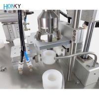 China Desktop Essential Oil Filling Machine with Ceramic Pump and Servo Capping System for 35BPM Efficiency for sale